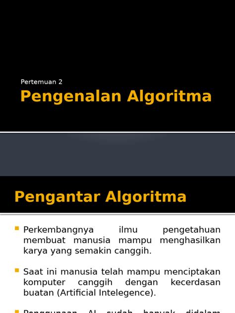 Pengenalan Algoritma Pdf