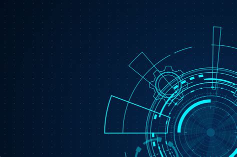 공상 과학 미래 사용자 인터페이스 Hud 기술 추상적 배경 벡터 일러스트 0명에 대한 스톡 벡터 아트 및 기타 이미지 0명