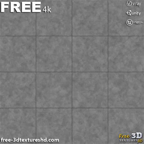 Concrete Pavement Tile 3d Texture Pbr High Res 4k Free