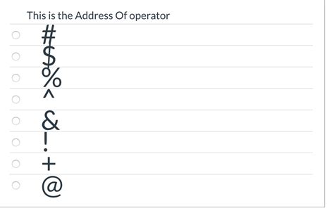 Solved This Is The Address Of Operator Sol оооооооо