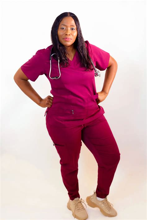 Adar Pro Womens Elevated V Neck Scrub Top Wine Addicted 2 Scrubs And Fashion