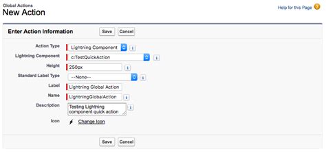 Lightning Component Quick Action Not Appearing In Available Actions For