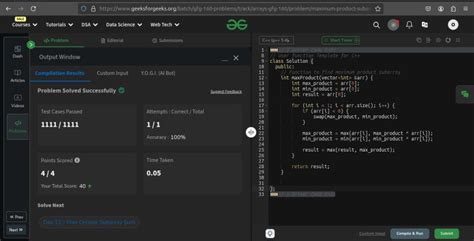 Gfgchallenge Algorithms Kadanealgorithm Dynamicprogramming