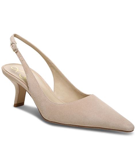 Sam Edelman Womens Bianka Slingback Kitten Heel Pumps And Reviews