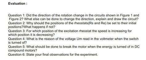 Solved R Question 1 Did The Direction Of The Rotation Chegg Com