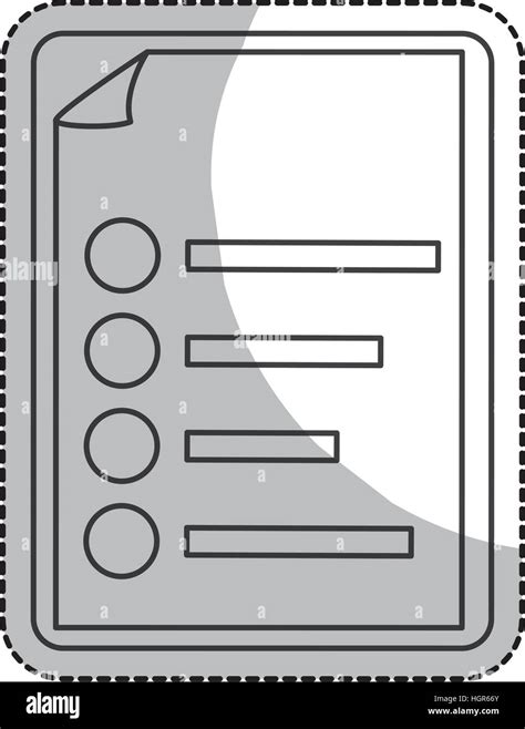 Checklist Document Icon Over White Background Vector Illustration Stock Vector Image And Art Alamy