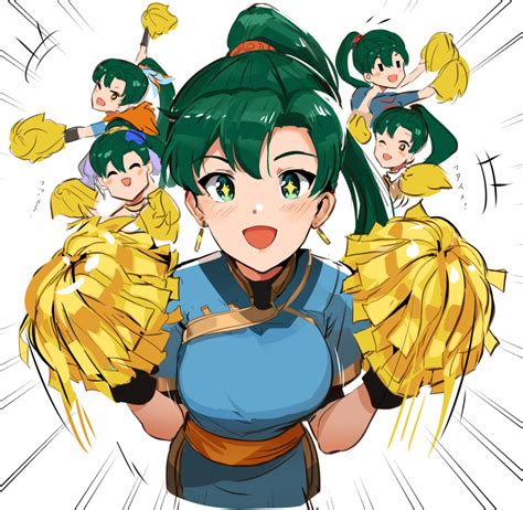 Safebooru 1girl Absurdres Blush Breasts Cheerleader Dress Fire Emblem
