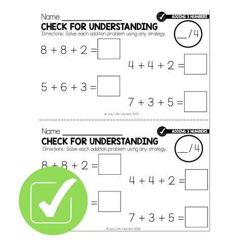 Lucky To Learn Math Add Using Associative Property Lesson 29 Check For Understanding