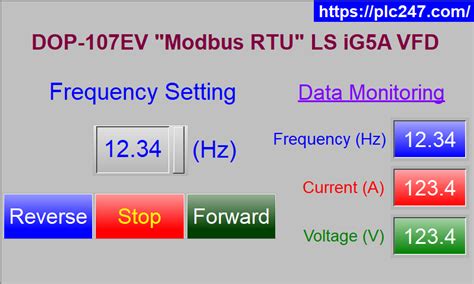 Delta Hmi Modbus Rtu Ls Ig5a Inverter Tutorial