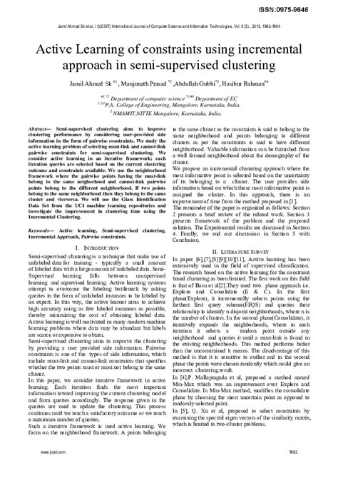 Pdf Active Learning Of Constraints Using Incremental Approach In Semi