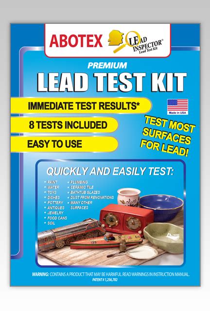 Lead Test Kit 8 Tests Abotex Lead Inspector Lead Test Kit