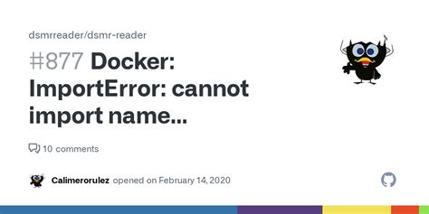 Docker Importerror Cannot Import Name Readserialport · Issue 877 · Dsmrreaderdsmr Reader