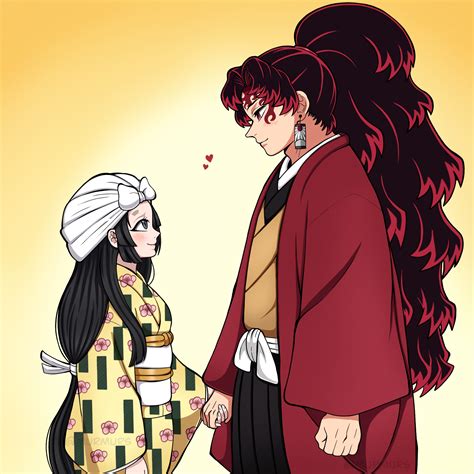 Yoriichi And Uta In 2025 Demon King Anime Slayer Anime Chubby Drawing