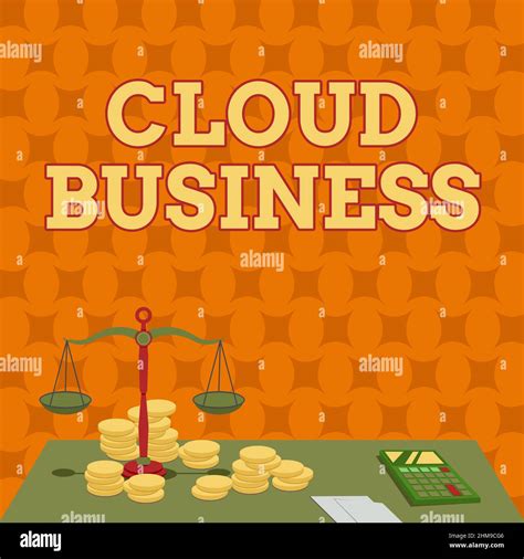 Conceptual Display Cloud Business Business Concept Computing That Relies On Shared Computing