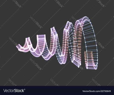 Spiral Connection Structure Abstract Grid Design Vector Image