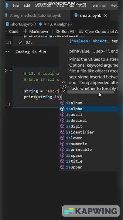 Isalpha Method In Python Shorts Youtube