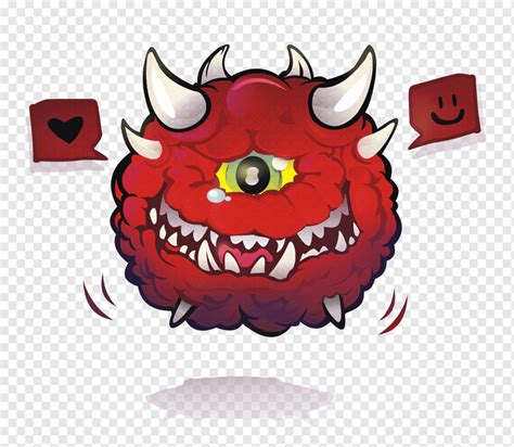Cacodemon Doom Drawing Others Legendary Creature Text Logo Png Pngwing