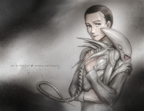 David And Neomorph Alien And More Drawn By Mincelot Danbooru
