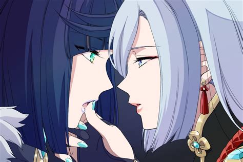 Shenhe And Yelan Genshin Impact Drawn By Yukisakihyou Danbooru