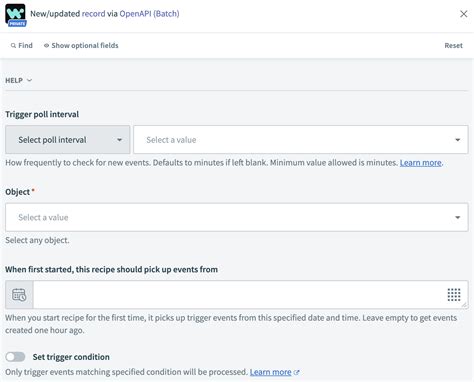 open api new updated record batch trigger workato docs