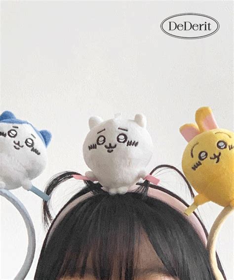 주문폭주 귀여운 먼작귀 치이카와 히치와레 우사기 인형 집게 머리띠 인형 헤어밴드 집게핀 재미있는 인싸템 파티 친구 우정 선물 에이블리