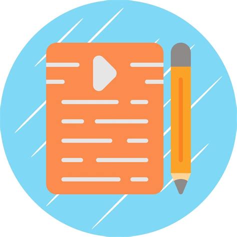 Script Writing Vector Icon Design 21229073 Vector Art At Vecteezy