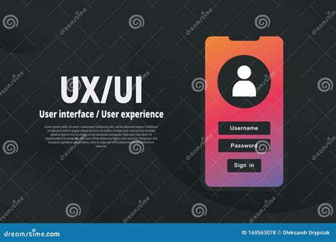 Ui Ux Poster Mobile Template Banner For A Web Page User Experience User Interface