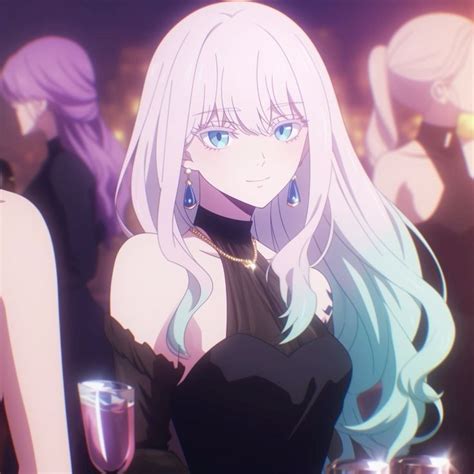 White Hair Blue Eyes Anime Female