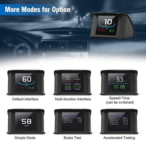 Car Obd Hud P10 Display Obd2 Head Up Obd2 Digital Auto Voltage Meter Fuel Consumption Scan Clean