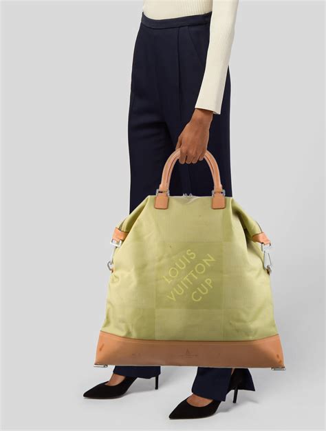 Louis Vuitton Damier Geant Americas Cup Cube Bag Yellow Totes