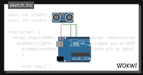 Ultra Sonic Sensor Wokwi Esp32 Stm32 Arduino Simulator