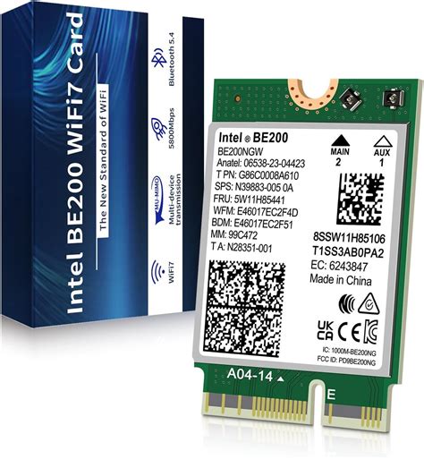Nicgiga Wifi Wireless Card Intel Be Ngw Bluetooth Mbps M Ngff Network Support