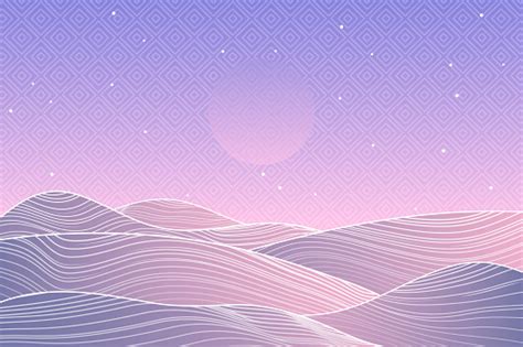 미니멀 한 동양 스타일의 일본 산 레이아웃 디자인 다각형 풍경 그림이 있는 벡터 배너입니다 라인 패턴 벡터가 있는 중국어 배경입니다 기하학적 패턴이 있는 추상 템플릿 0명에