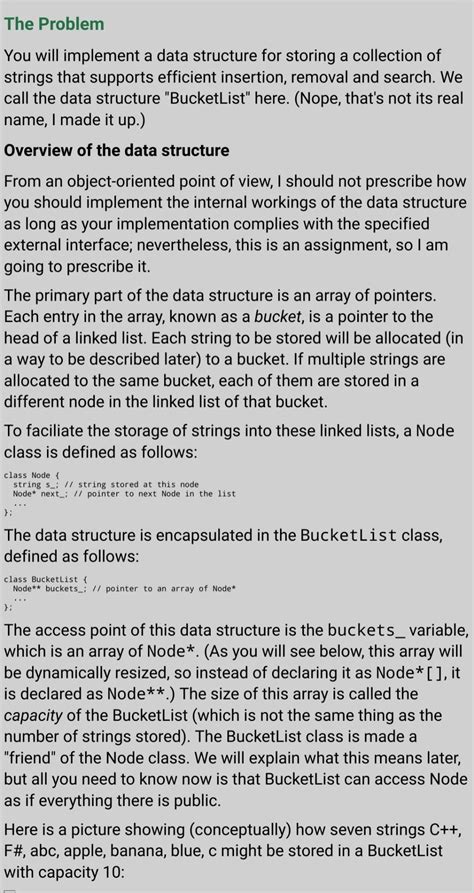 The Problem You Will Implement A Data Structure For
