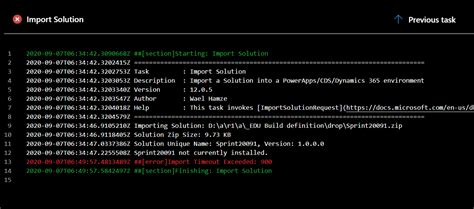 Time Out Issue While Deploying The Crm Solution · Issue 209