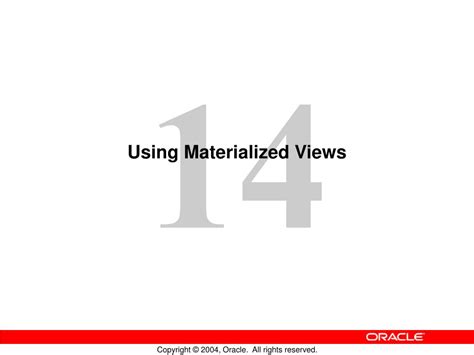 Ppt Using Materialized Views Powerpoint Presentation Free Download