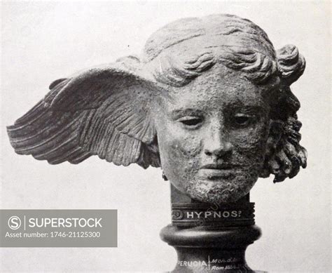 Bronze Head Of Hypnos The Greek God Of Sleep Dated 1st Century Ad