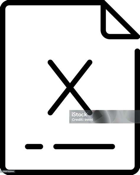 Excel File Icon Simple Vector Illustration Editable Stroke Stock Illustration Download Image