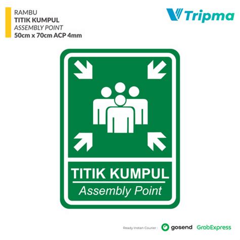 Jual Rambu Titik Kumpul Assembly Point 50cm X 70cm Plat Acp Jual Rambu Titik Kumpul Assembly Point 50cm X 70cm Plat Acp