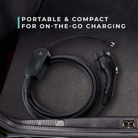 Lectron Portable Level 1 J1772 Ev Charger Wifi With App Control 12 — Lectron Ev