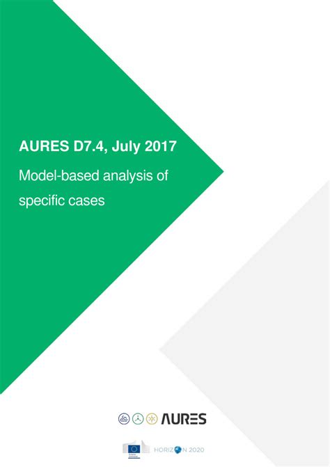 Pdf Model Based Analysis Of Specific Cases