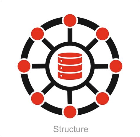 Premium Vector Structure And Technology Icon Concept