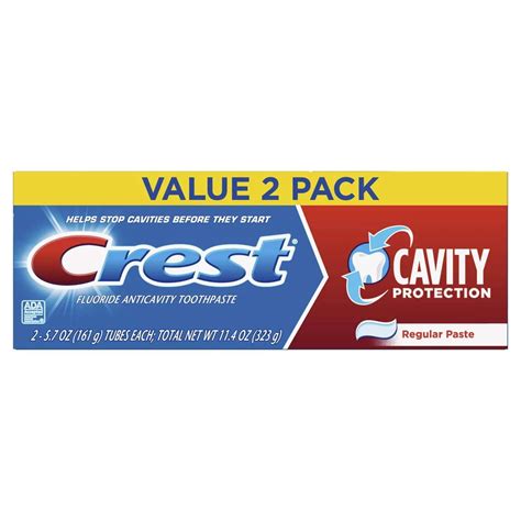Crest Cavity Protection Toothpaste Regular Paste 57 Ozpack Of 2