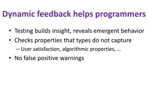 Ppt Always Available Static And Dynamic Feedback Unifying Static And Dynamic Typing