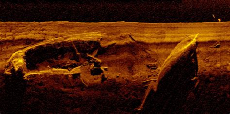 Side Scan Sonar Of The Ss Edmund Fitzgerald Rshipwrecks