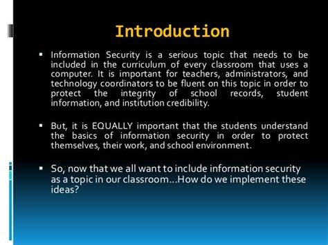 Introduction To Information Security
