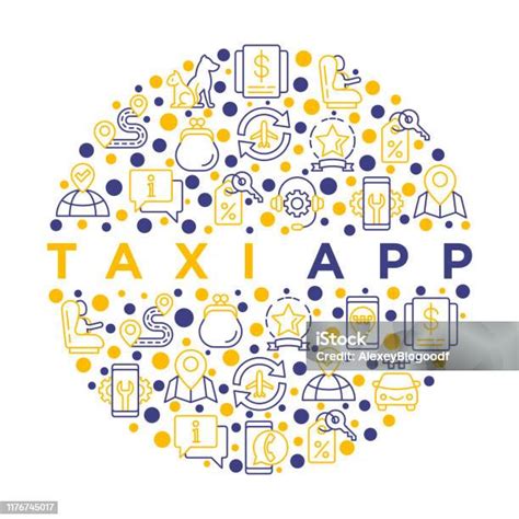 지불 방법 프로모션 코드 응용 프로그램 설정 정보 지원 서비스 포인터 공항 전송 아기 좌석 얇은 라인 아이콘원에 택시 응용 프로그램 개념 인쇄 용지에 대한 벡터 그림입니다