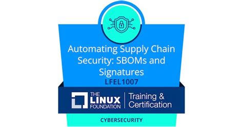 Ranjit Chougale On Linkedin Lfel1007 Automating Supply Chain Security