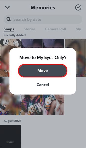 How To Get My Eyes Only On Snapchat