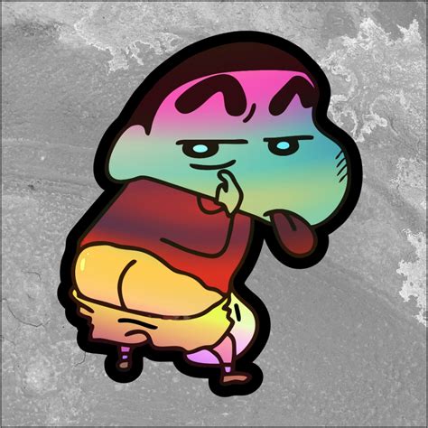Jual Sticker Hologram Shincan Sincan Sticker Shincan Sincan Ukuran